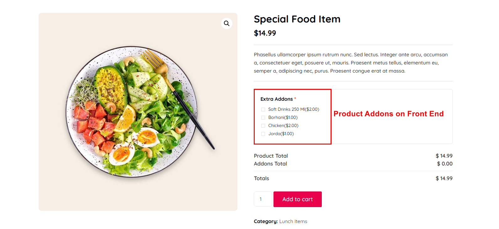 Product Addons PRO – Food Menu – Restaurant Menu & Online ordering by ...